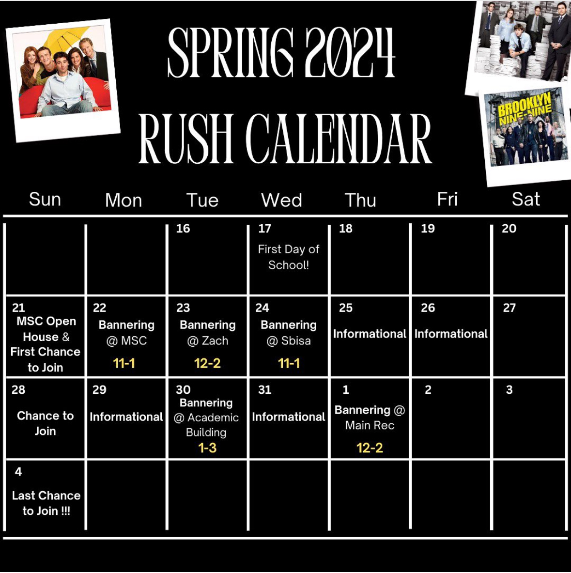 Rush – Alpha Phi Omega